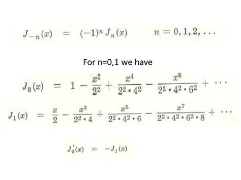 PPT BESSELS EQUATION AND BESSEL FUNCTIONS PowerPoint Presentation