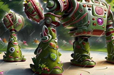 Premium Ai Image Eco Friendly Robotic Intelligent Tree Garden Robot Artificial Intelligence