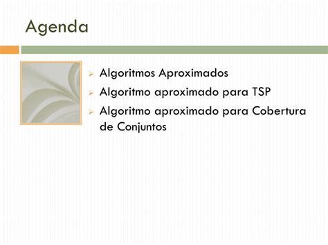 PPT Algoritmos Aproximados TSP CoBertura De Conjuntos PowerPoint Presentation ID