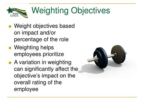 Ppt Weighting Objectives Powerpoint Presentation Free Download Id 575903