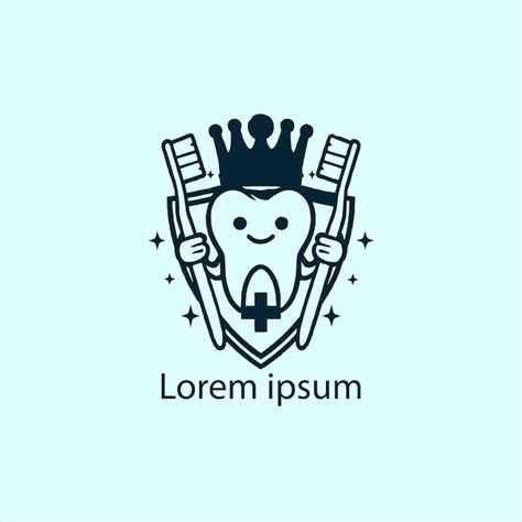 치과 로고 디자인 프리미엄 벡터