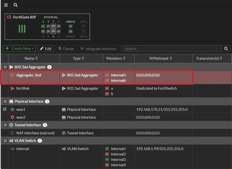 Technical Tip How To Create An Aggregate Interfac Fortinet Community