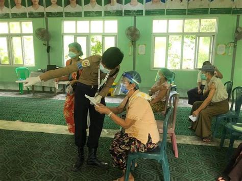 ဒဂုံမြို့သစ် မြောက်ပိုင်း မြို့နယ် မြို့နယ်၌ ပြည်သူများအား ဒုတိယအကြိမ် ကိုဗစ် ၁၉ ရောဂါ ကာကွယ