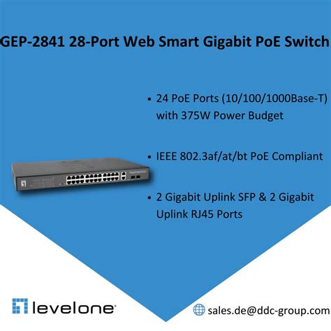 Levelone Poeswitch Smartnetworking Techsolutions Networkefficiency Digital Data