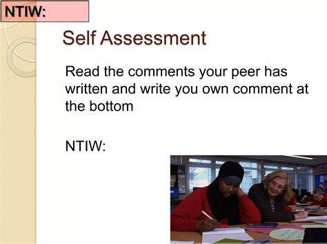 Peer And Self Assessment In The Classroom Pptx Educational Assessment Education