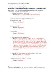 Activity Pdf Print Reading For Construction Unit Activity Unit Specifications