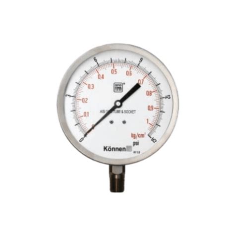 Manómetro Mgs18 Diam 150mm C Inf 1 2 Npt 0 10 Kg Cm2