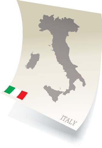 Detailed Map Of The Italy Royalty Free Vector Image