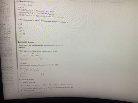 Solved Cab Printfinput A Iscanf ₹d Anda