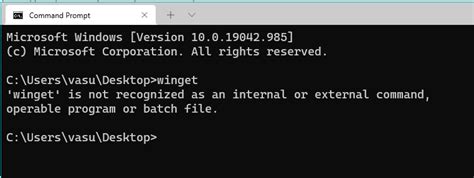 When Installed Nothing Works Winget Exe File Is Actually Empty