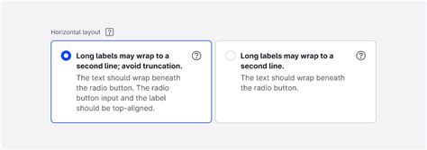 Usage Radio Button Card Soul Design System
