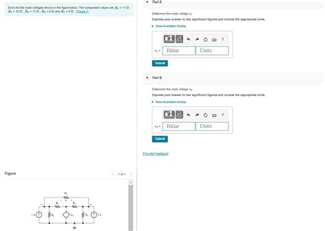 solved solve for the node voltages shown in the figure