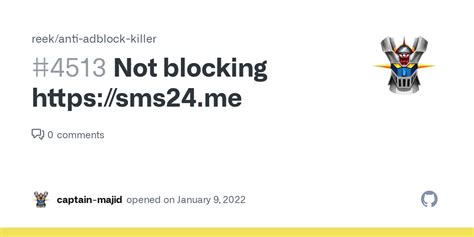 Not Blocking Sms24me · Issue 4513 · Reekanti Adblock Killer · Github