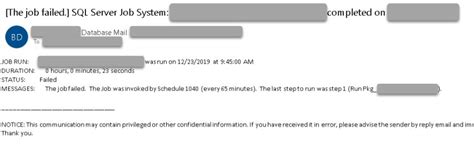 Bringing Back Informative Sql Server Agent Job Email Notification On Failed Ssis Packages