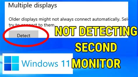 Windows 11 Not Detecting Second Monitor
