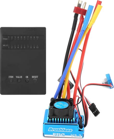 RC Motor ESC Set RC Motor ESC Programmer Card Kit 80A Brushless ESC Programmer Card Kit For 1 10