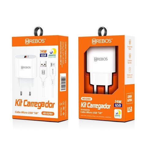 Kit Carregador Turbo Usb Cabo Micro Usb V W