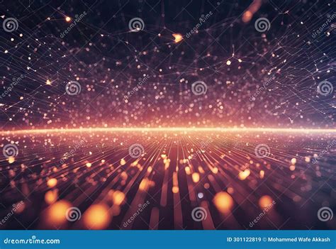 Technology Background Big Data Visualization Tech Abstract Lines Stock Illustrationtechnology