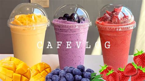 Cafe Vlog 개인카페음료제조영상 스무디아인슈페너asmreinspännervienna Coffee Youtube