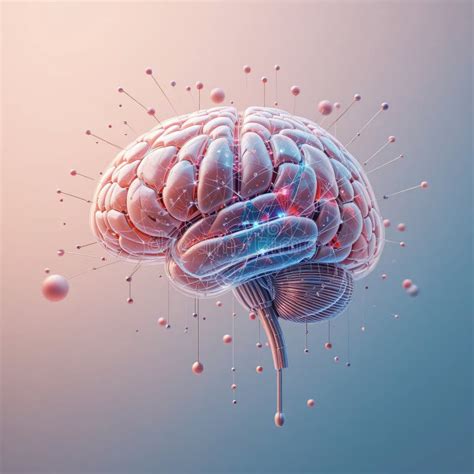 Neural Connections Of The Brain Vertical Abstract Background Stock Illustration Illustration