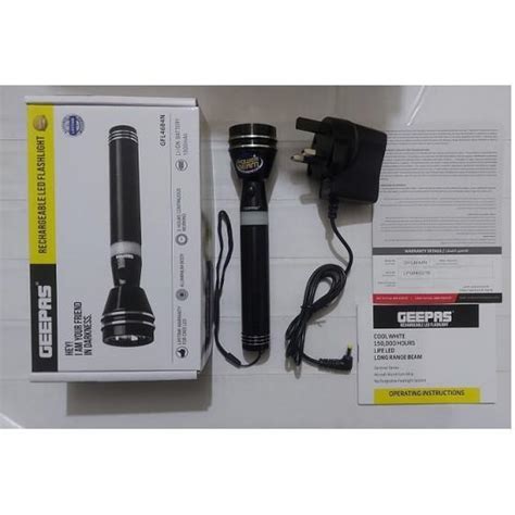 Geepas Gfl 4684n Rechargeable Flash Torch Light Price In Bd