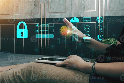 Cybersecurity Concept Global Network Security Technology Protect Personal Information