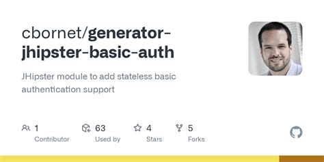 Github Cbornetgenerator Jhipster Basic Auth Jhipster Module To Add Stateless Basic