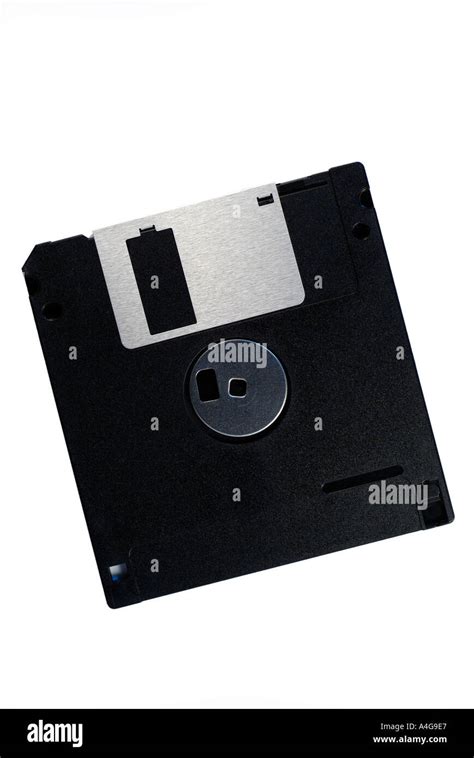 Computer Floppy Disk Against A White Background Stock Photo Alamy