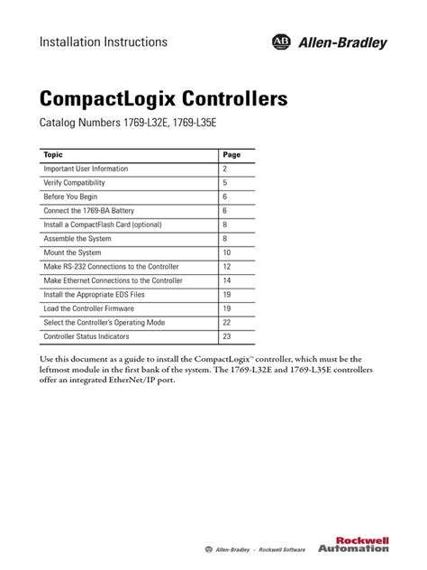 pdf compact logix controllers dokumen tips