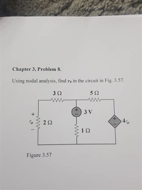Solved Chapter 3 Problem 8 Using Nodal Analysis Find Vo Chegg Com