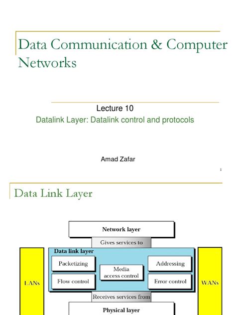 Data Communication And Computer Networks Datalink Layer Datalink