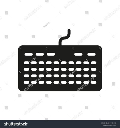Desktop Keypad Typing Text Input Device Stock Vector Royalty Free