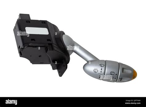 Car Wiper Switch Closeup Cut Out Stock Images Pictures Alamy