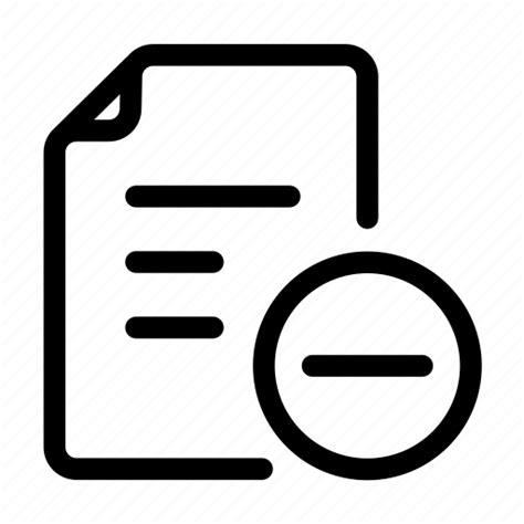 Remove Document Icon Download On Iconfinder On Iconfinder
