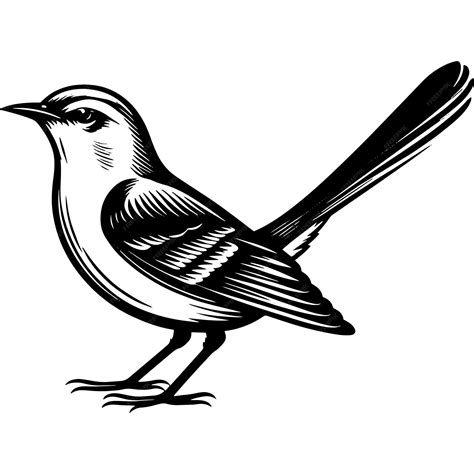 Premium Vector Mockingbird Icon Design Silhouette