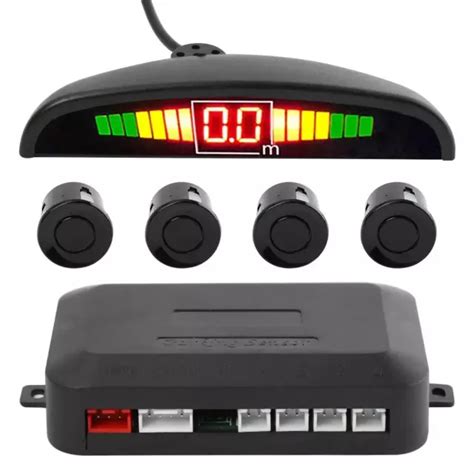 4 Sensors Led Display Car Parking Sensor Kit Reverse Backup Radar Monitor System Eur 12 76