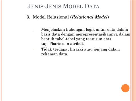 PPT Pemodelan Data PowerPoint Presentation Free Download ID 4735144