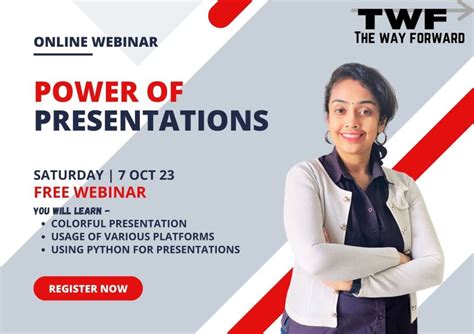 Free Webinar On Power To Presentation Twf The Way Forward Posted On The Topic Linkedin
