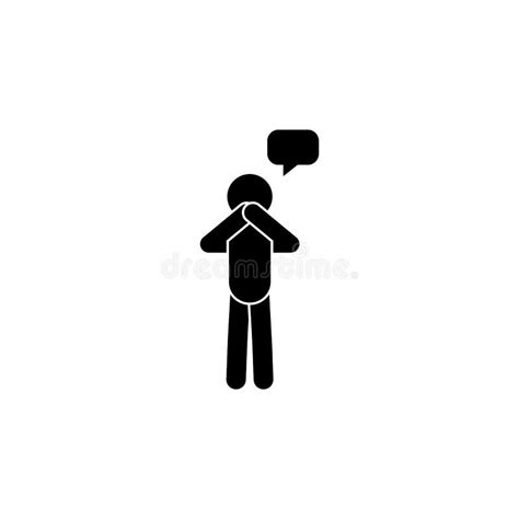Man Monologue Icon Simple Glyph Flat Vector Of People Talk Icons For Ui And Ux Website Or