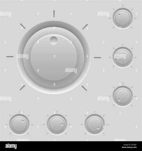 Control Panel With Switches Illustration For Design Stock Photo Alamy