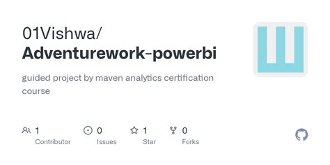 GitHub Vishwa Adventurework Powerbi Guided Project By Maven Analytics Certification Course