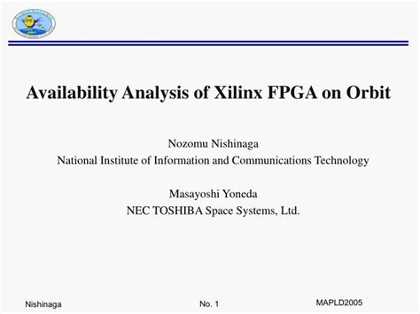 Ppt Availability Analysis Of Xilinx Fpga On Orbit Powerpoint Presentation Id5920605