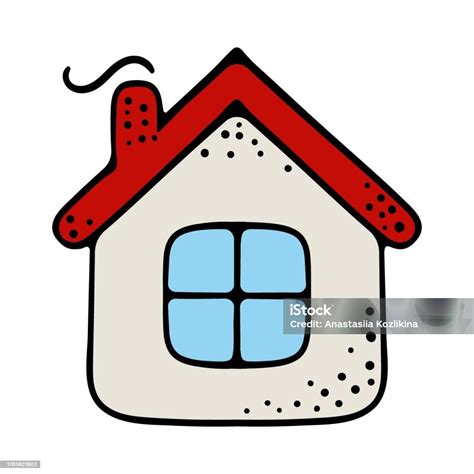 연기가 나오는 굴뚝 파이프가 있는 집 장식 장식 크리스마스 새해 이브 12 월 25 일 겨울 휴일 분위기 축하 가족 축하 전통 다채로운 아이콘 12월에 대한 스톡 벡터 아트