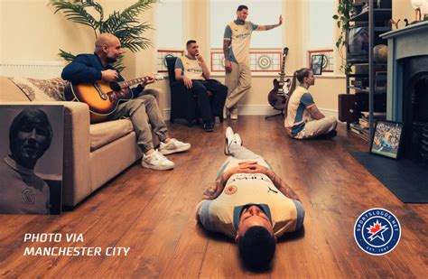 Man City Noel Gallagher Team Up For Kit Marking 30th Anniversary Of