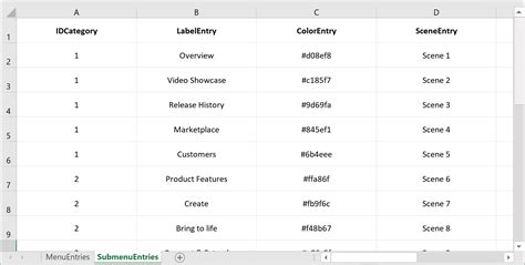 Create Navigation Menus Generated From Excel Intuiface Help Center