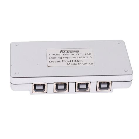 FJGEAR 4 Port USB Sharing Switch Adapter Box USB 2 Grandado