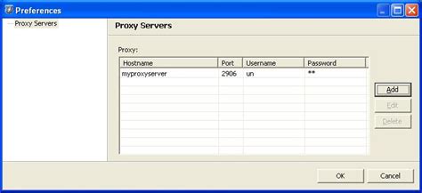 Add Proxy Servers