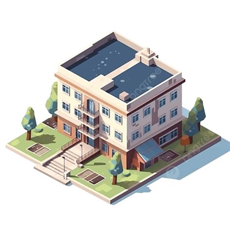 학교 건물 녹색 고층 건물 단순 심플 Png 일러스트 및 이미지 에 대한 무료 다운로드 Pngtree