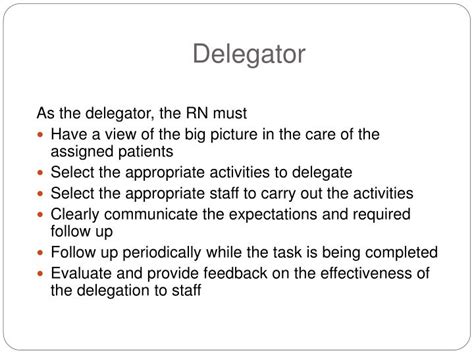 PPT Delegation PowerPoint Presentation ID 4807487