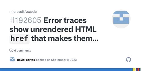 Error Traces Show Unrendered Html `href` That Makes Them Hard To Read · Issue 192605